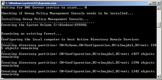 Unattended Installation of Active Directory Domain Services