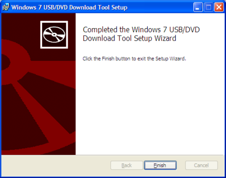 Using The Windows 7 USB/DVD Download Tool