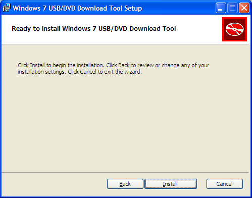 Using The Windows 7 USB/DVD Download Tool