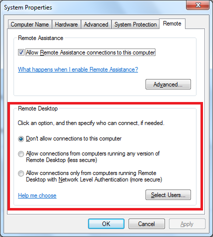 Enabling Remote Desktop Connection in Windows 7 - ElMajdal.net