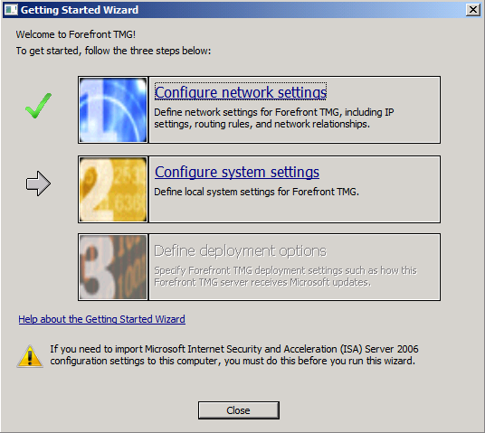 Exploring New Features in Forefront TMG 2010 : The Getting Started ...