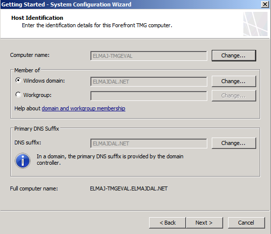Exploring New Features in Forefront TMG 2010 : The Getting Started Wizard - ElMajdal.net