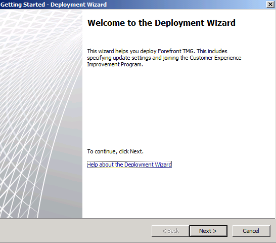 Exploring New Features in Forefront TMG 2010 : The Getting Started Wizard - ElMajdal.net