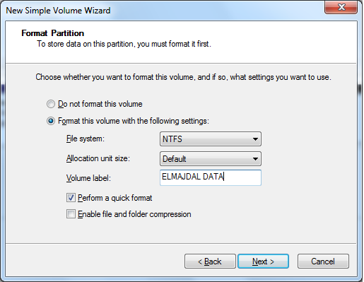 Resizing and Creating Partitions in Windows 7