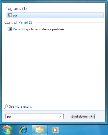 New Feature - Problem Steps Recorder Utility in Windows 7