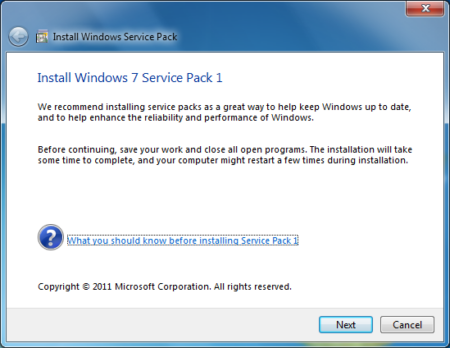 Downloading and Installing Windows 7 Service Pack One - ElMajdal.net