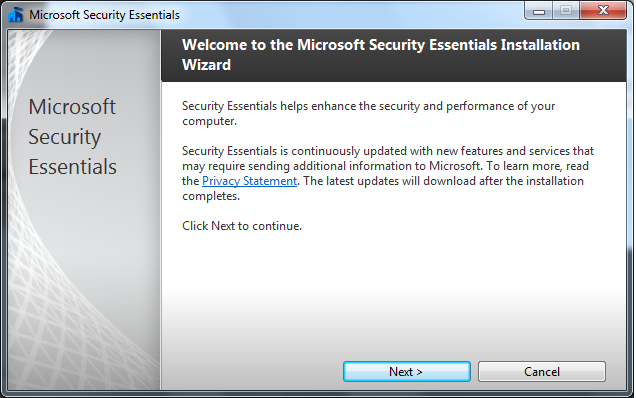 Downloading and Installing Microsoft Security Essentials - ElMajdal.net
