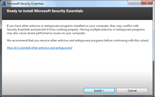 Downloading and Installing Microsoft Security Essentials - ElMajdal.net