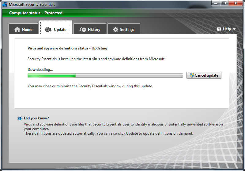 Downloading and Installing Microsoft Security Essentials - ElMajdal.net