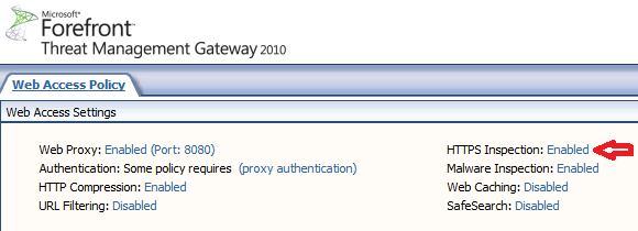 Enabling HTTPS Inspection With Forefront TMG Server 2010 - ElMajdal.net