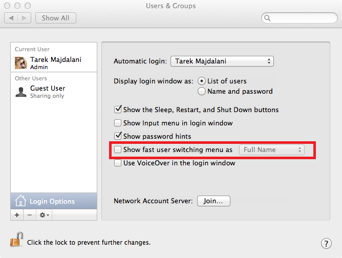 How to Show or Hide the UserName from the Menu Bar in OS X Lion ...