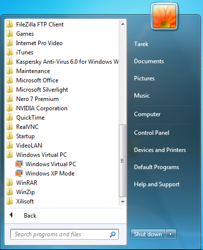 Running Legacy Applications on Windows 7 using Windows XP Mode