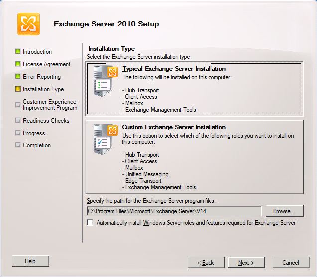 Installing Exchange Server 2010 SP1 on Windows Server 2008 R2 SP1 - ElMajdal.net