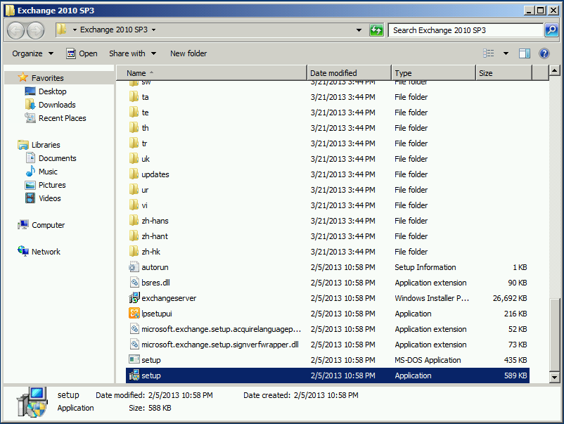 Installing Service Pack 3 For Exchange Server 2010 - ElMajdal.net