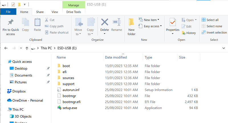 Create Windows 11 Bootable USB Installation Media