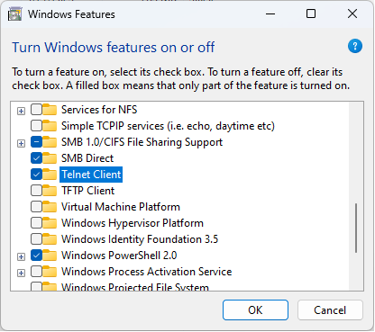 Enable Telnet in Windows 11 – ElMajdal.net