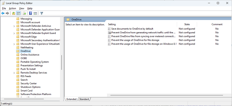 Enable or Disable OneDrive in Windows 11