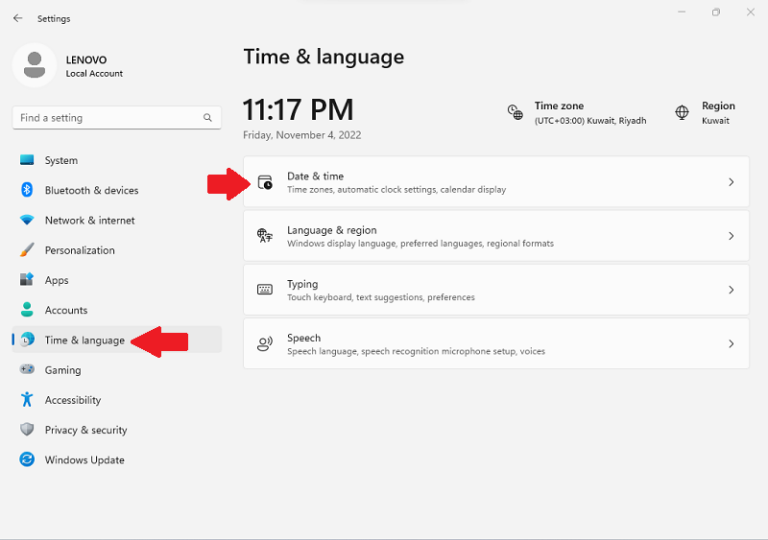 Sync Clock Time with Internet Time Server in Windows 11