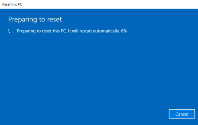 How to Factory Reset Windows 10
