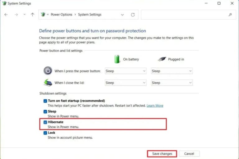 How To Enable Hibernate in Windows 11