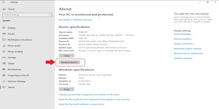 How To Change or Rename The Computer Name In Windows Server 2016/2019/2022