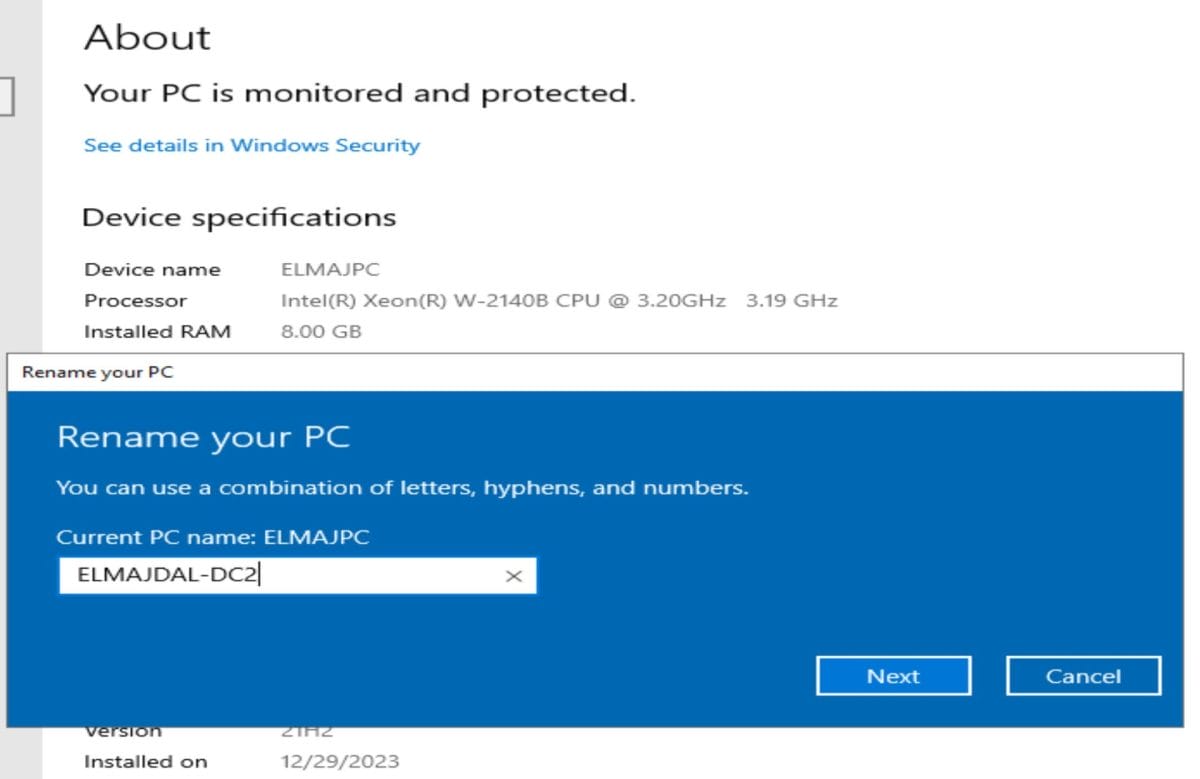 How To Change or Rename The Computer Name In Windows Server 2016/2019/2022