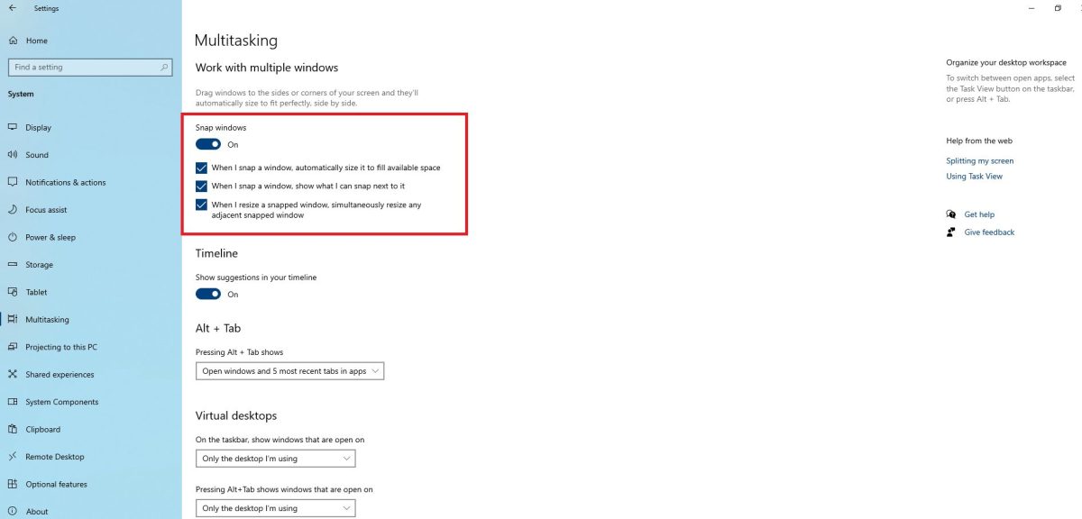 How To Disable Snap Assist in Windows 10 – Stopping Windows 10 From ...