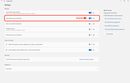 Enable or Disable Snipping Tool Auto Save Screenshots in Windows 11
