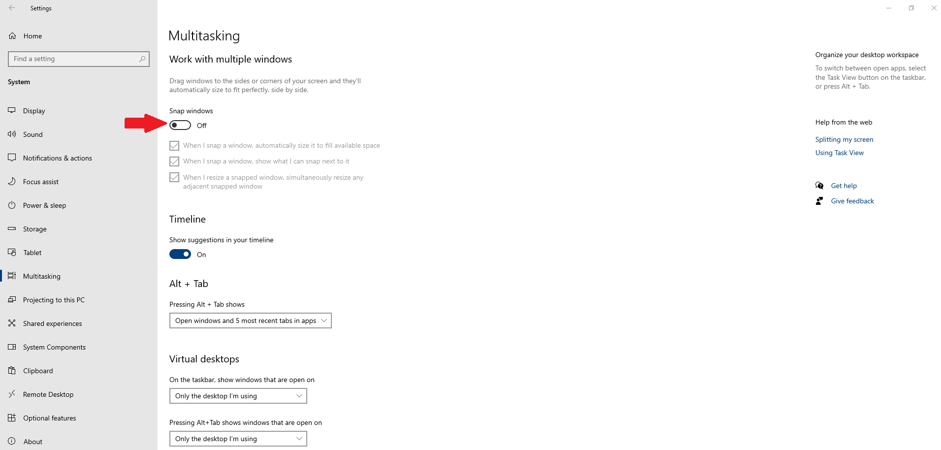 How To Disable Snap Assist in Windows 10 - Stopping Windows 10 From Automatically Resizing App ...