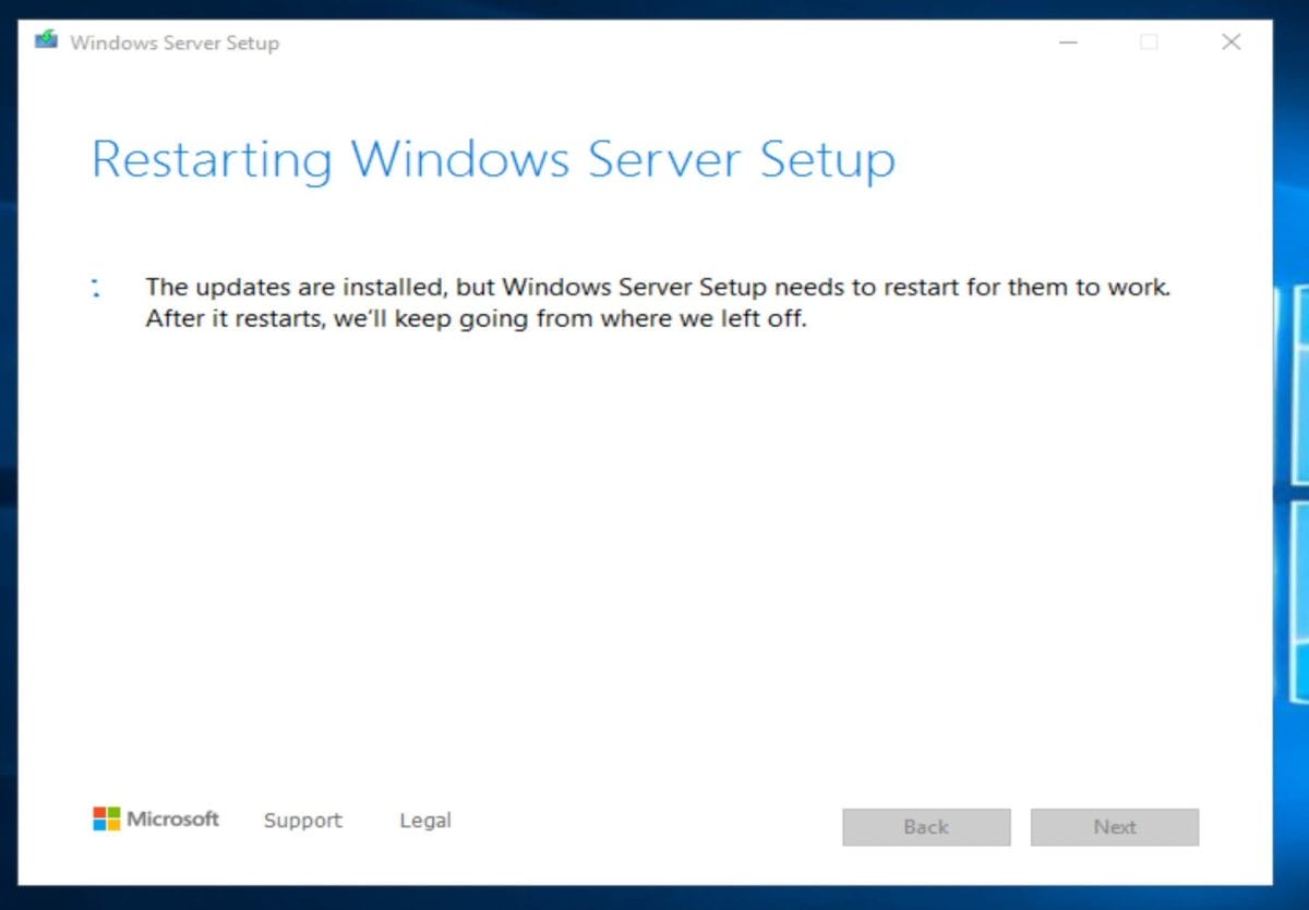 In-Place Upgrade From Windows Server 2016 To Windows Server 2022