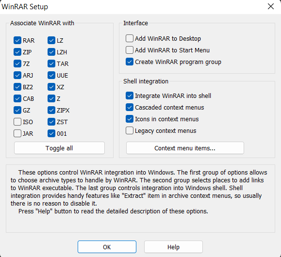 Unzipping Compressed Files on Windows Using WinRAR