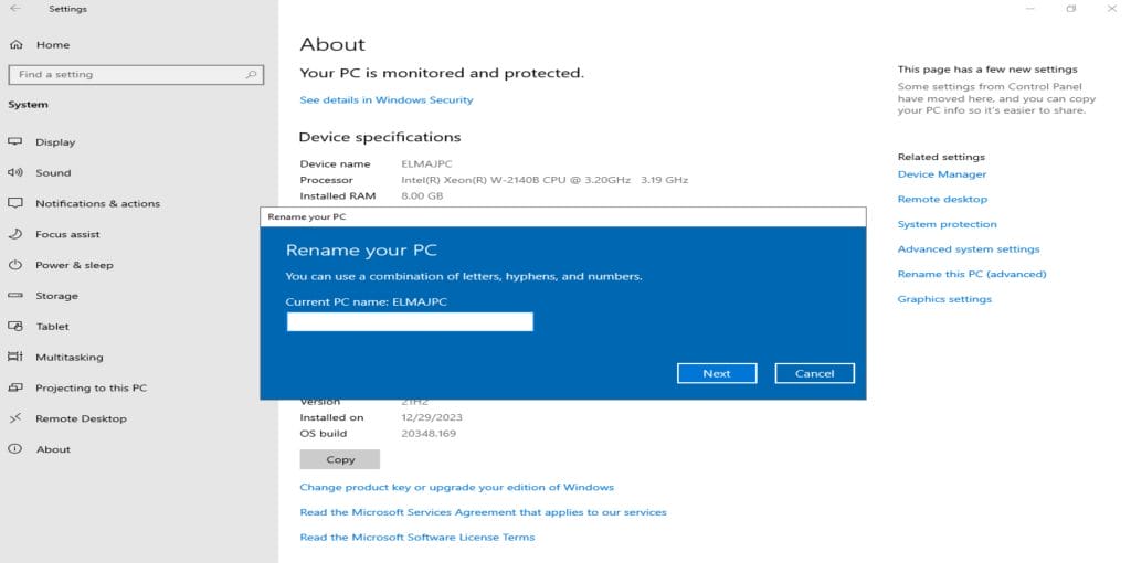 How To Change or Rename The Computer Name In Windows Server 2016/2019/2022