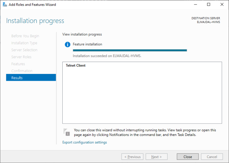 How To Enable Telnet Client in Windows Server 2016/2019/2022