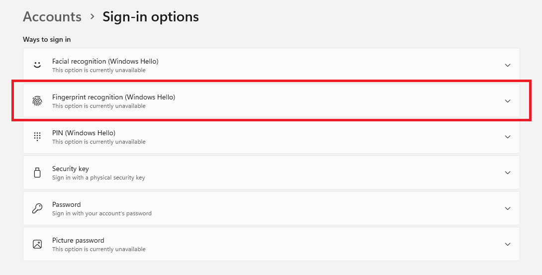 How To Set Up Fingerprint In Windows 11