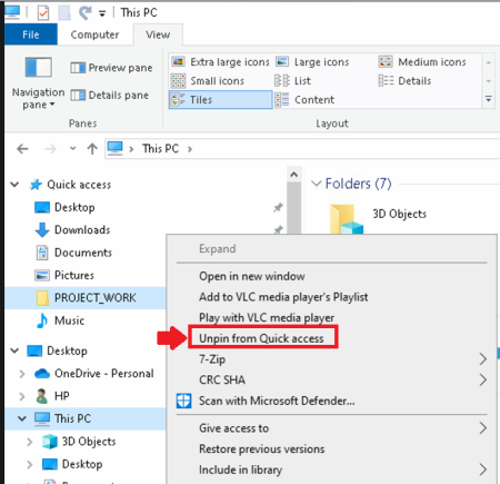 How To Pin Folders To Quick Access In Windows 10