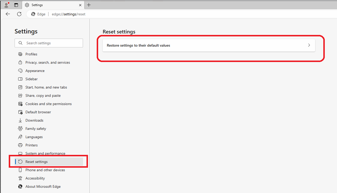 How To Reset Microsoft Edge To Its Default Settings