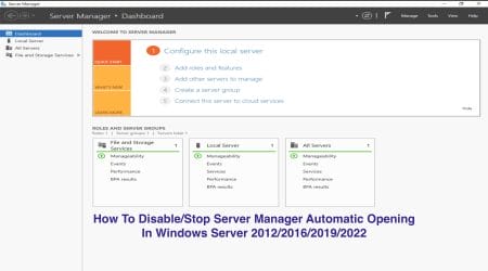 How To Disable/Stop Server Manager Automatic Opening In Windows Server ...