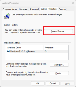 How To Create And Use System Restore Points in Windows 11 – ElMajdal.net