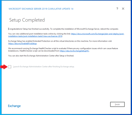 Installing Exchange Server 2019 on Windows Server 2016/2019/2022