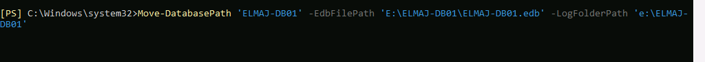 How To Move Exchange Server 2019 Mailbox Database And Logs To Another Drive Using PowerShell