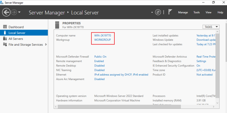 How to Join Windows Server 2016/2019/2022 To An Active Directory Domain