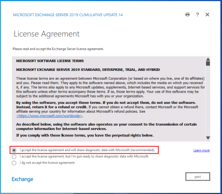 Installing Exchange Server 2019 on Windows Server 2016/2019/2022