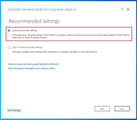 Installing Exchange Server 2019 on Windows Server 2016/2019/2022
