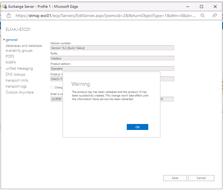 How To Activate Exchange Server 2019 With A Product Key
