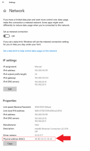 How To Find The MAC/Physical Address In A Windows 10 Computer ...