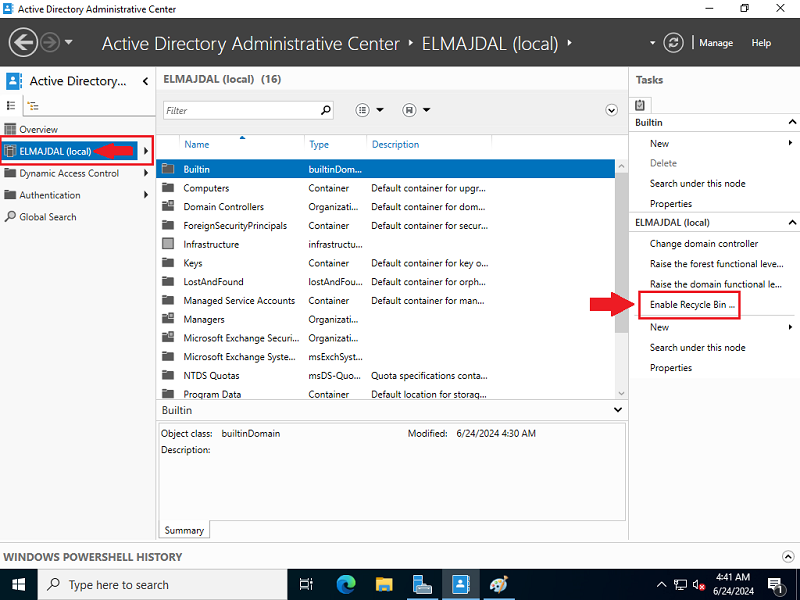 Easily Enable Active Directory Recycle Bin In Windows How To Restore